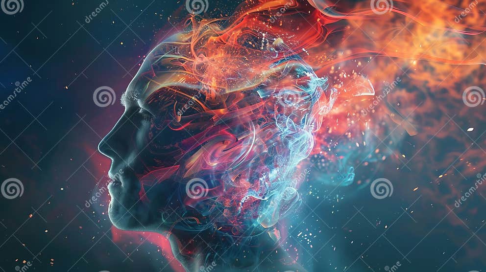 An Abstract Representation of the Power of Imagination Stock ...