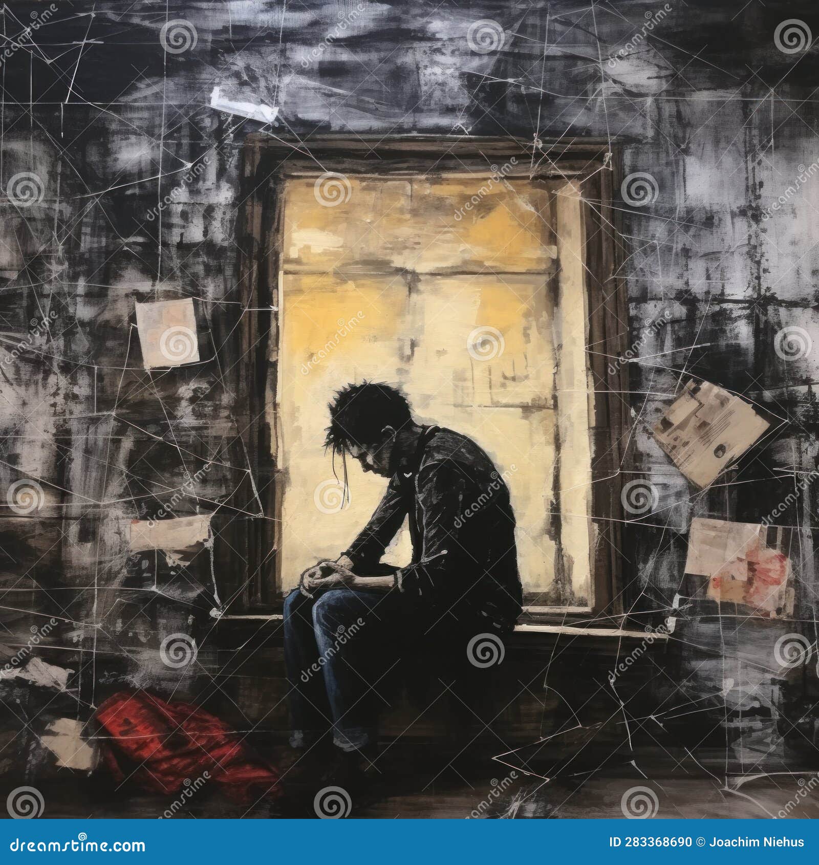 Abstract Representation of Psychosis, Hallucinations, Confusion ...