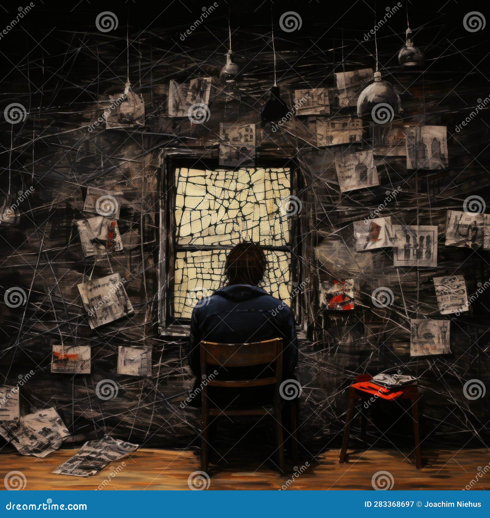 Abstract Representation of Psychosis, Hallucinations, Confusion ...