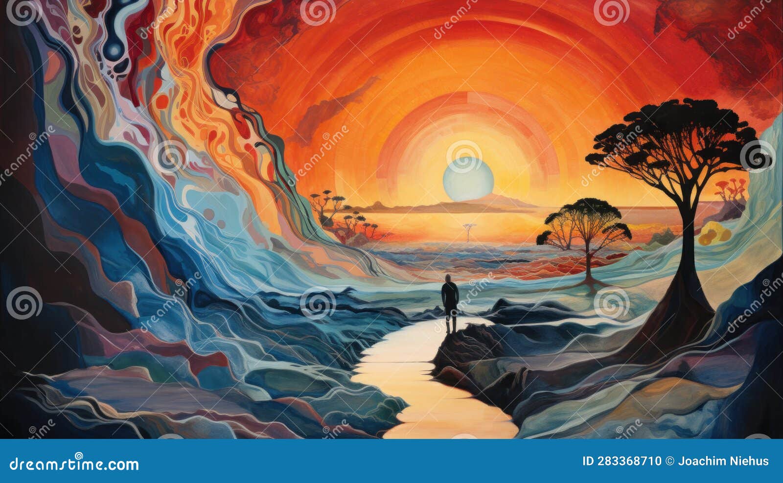 Abstract Representation of Psychosis, Hallucinations, Confusion ...