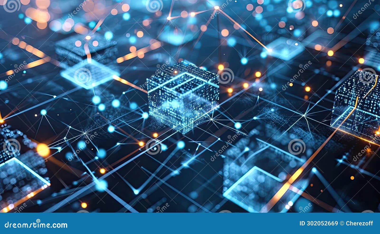 Abstract Representation of a Quantum Computer Stock Image - Image of ...