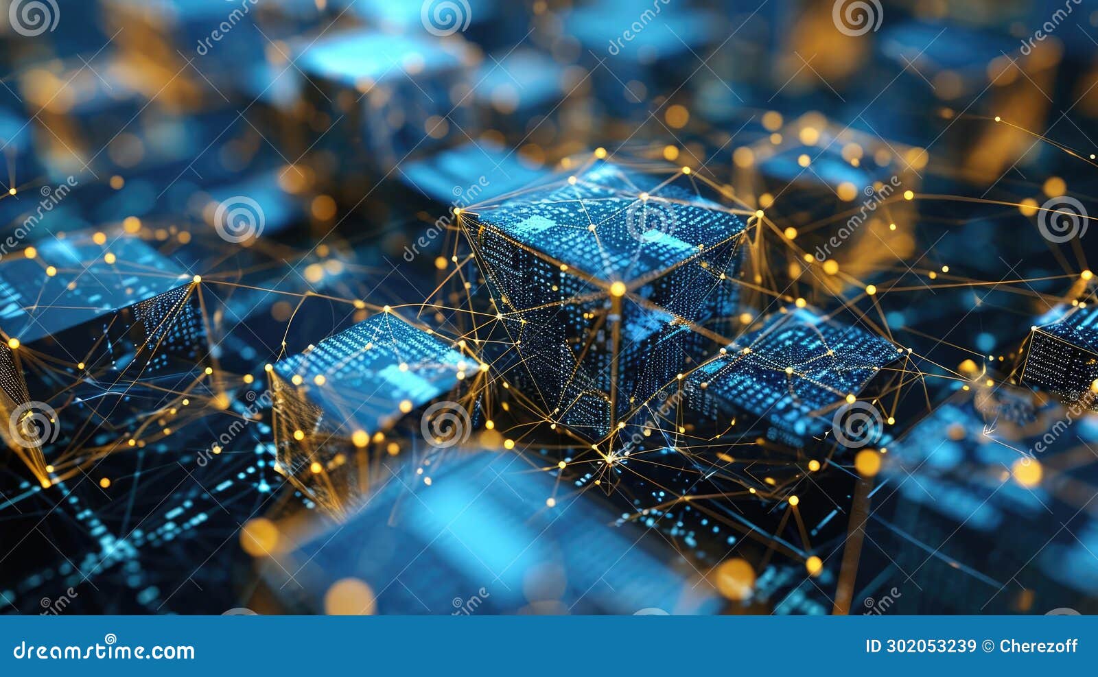 Abstract Representation of a Quantum Computer Stock Image - Image of ...