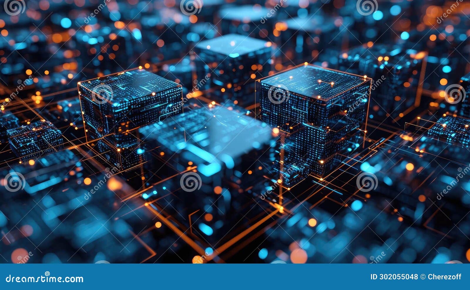 Abstract Representation of a Quantum Computer Stock Photo - Image of ...