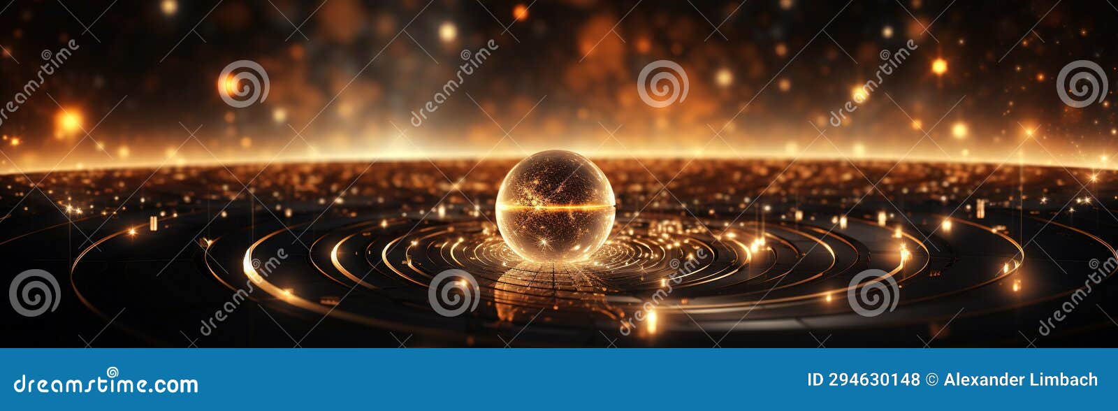 Abstract Banner Quantum Mechanics Stock Illustration - Illustration of ...