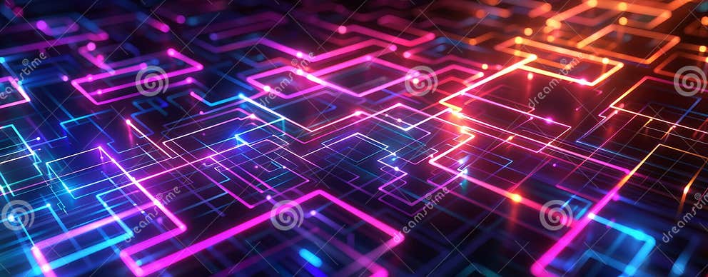 An Abstract Representation of Software Bots Navigating through a Maze of Tasks, Showcasing RPA S ...