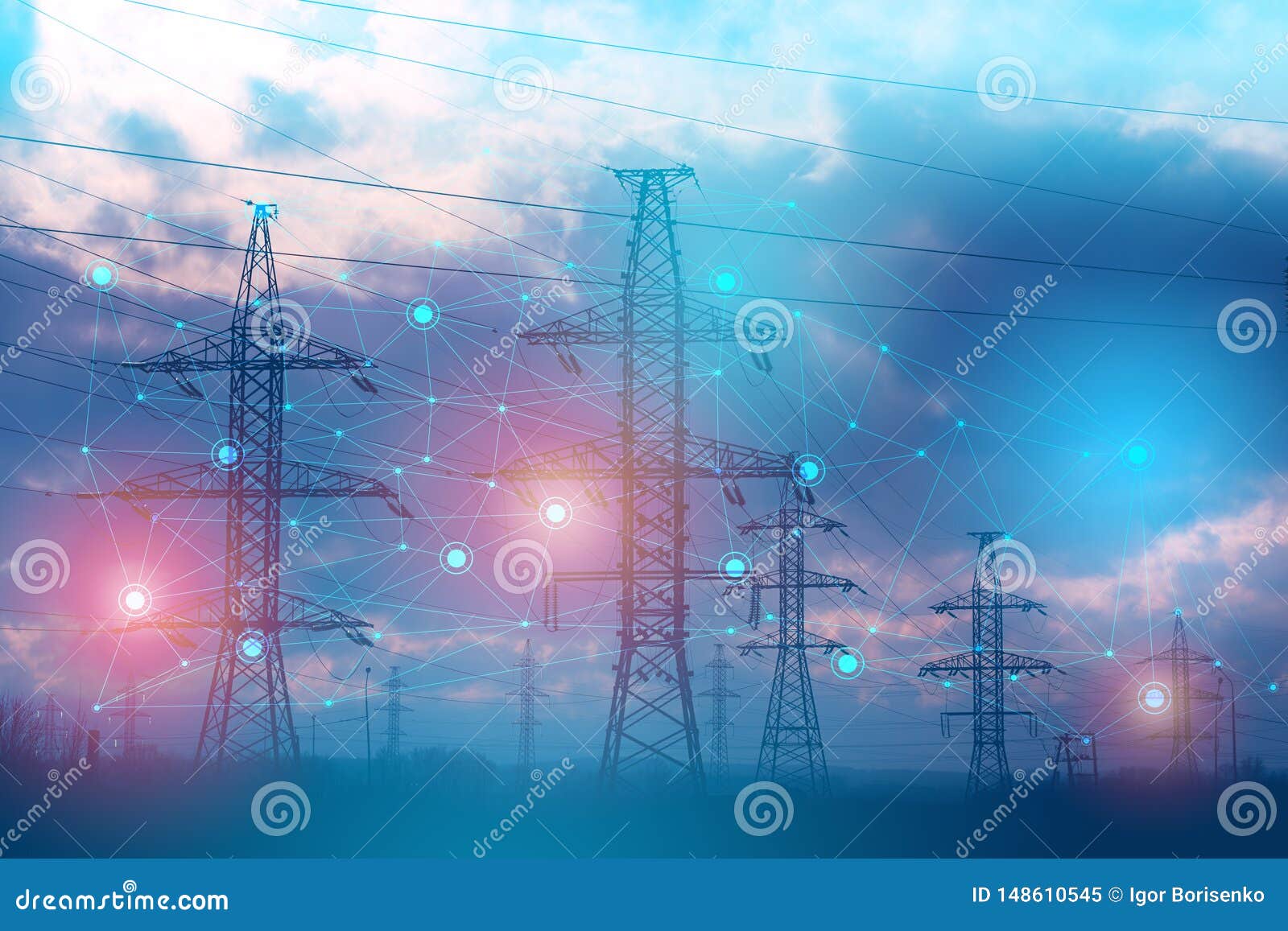 183 Abstract Electric Utility Transmission Stock Photos - Free ...