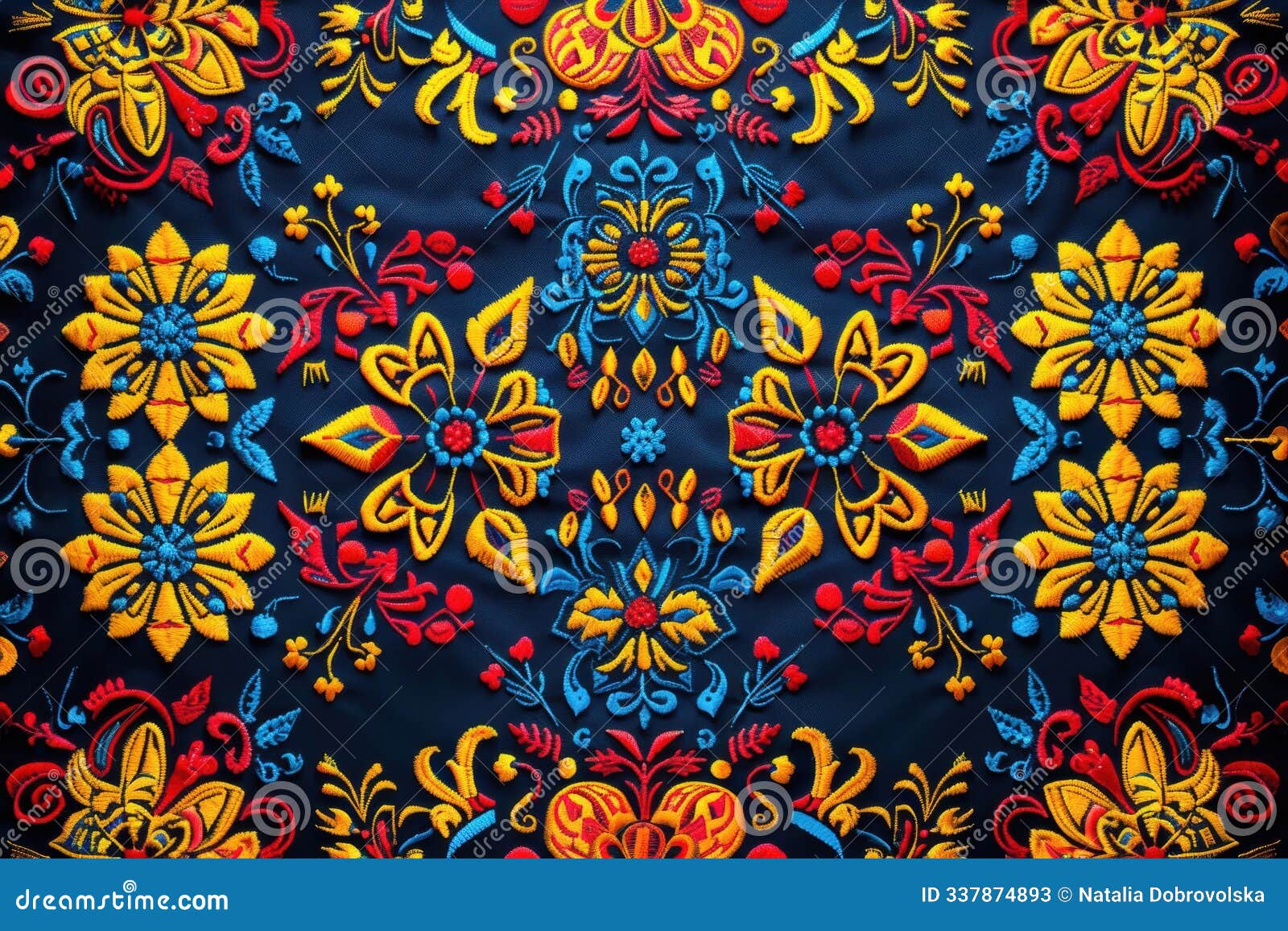 Abstract Representation of Ukrainian Culture Using Vivid Colors and ...