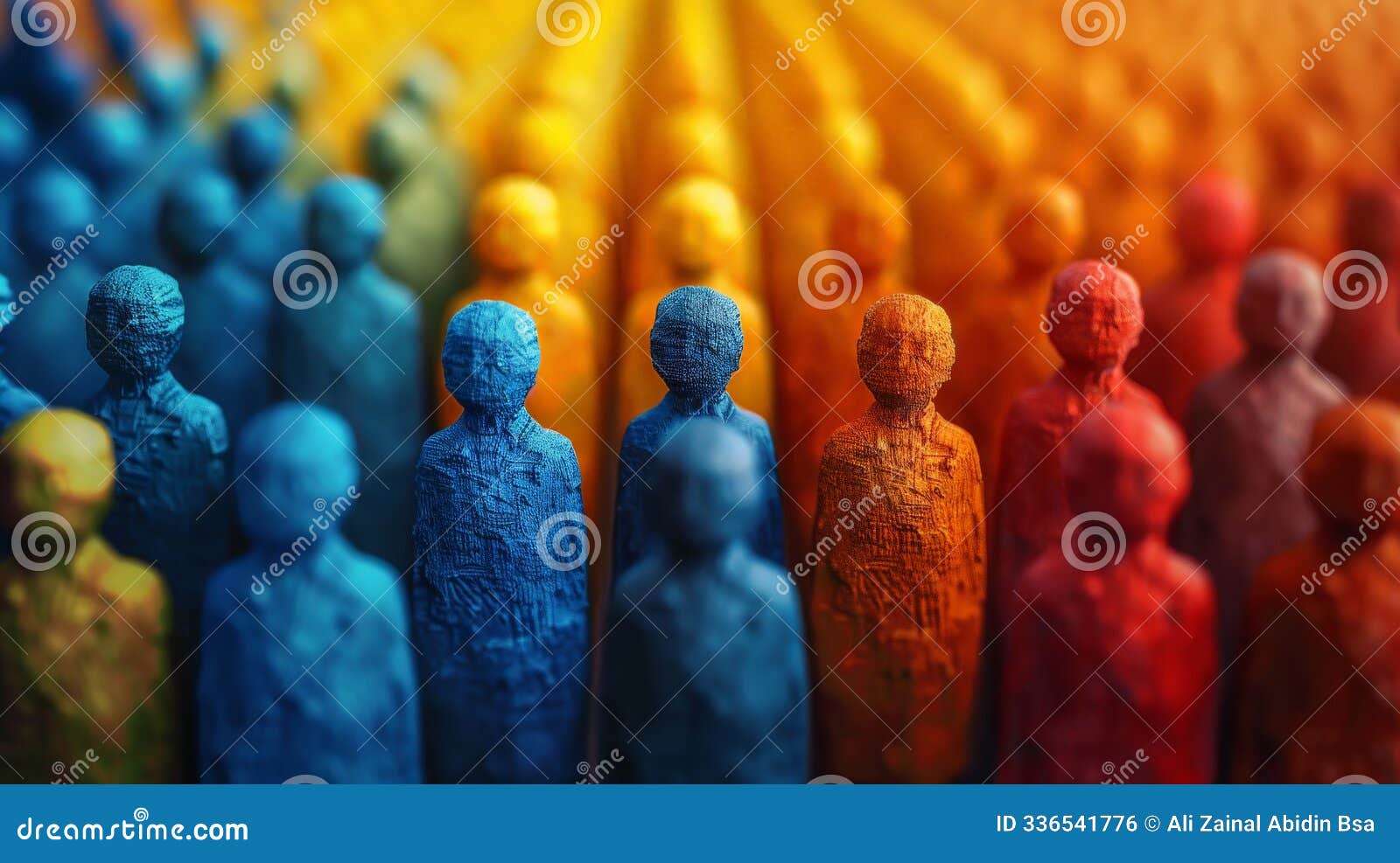 Abstract Representation of Unity and Diversity Stock Illustration ...