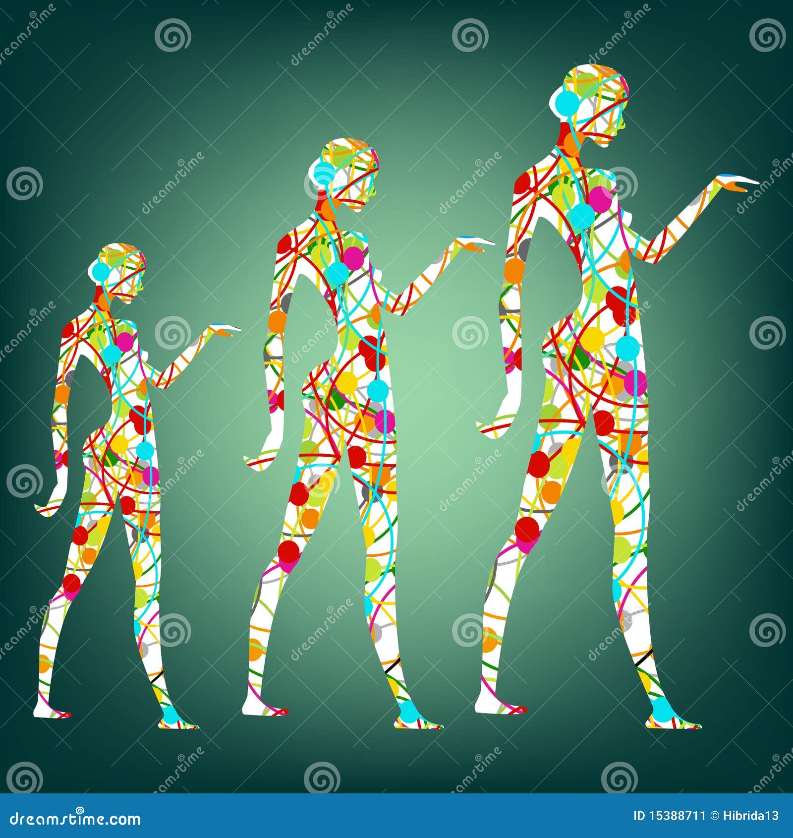 Abstract Representation of Women Stock Illustration - Illustration of ...