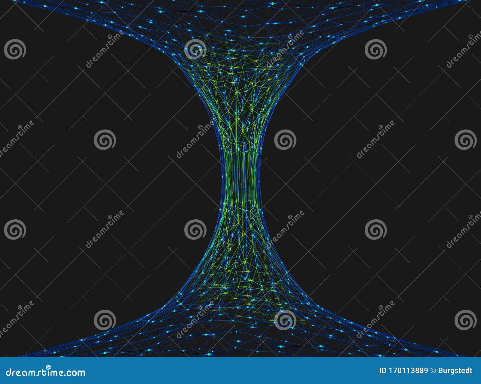 Abstract Representation of a Wormhole Consisting of Lines and Points ...