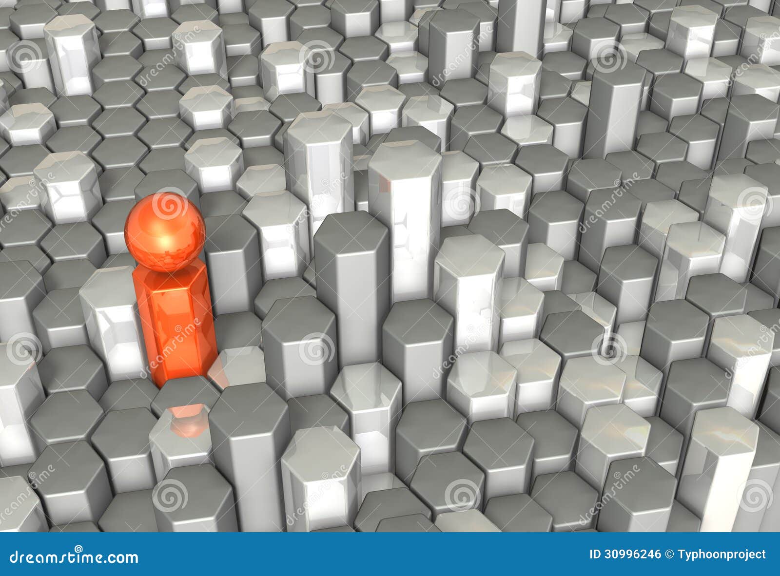 Abstract Representing the Information Source Stock Illustration ...