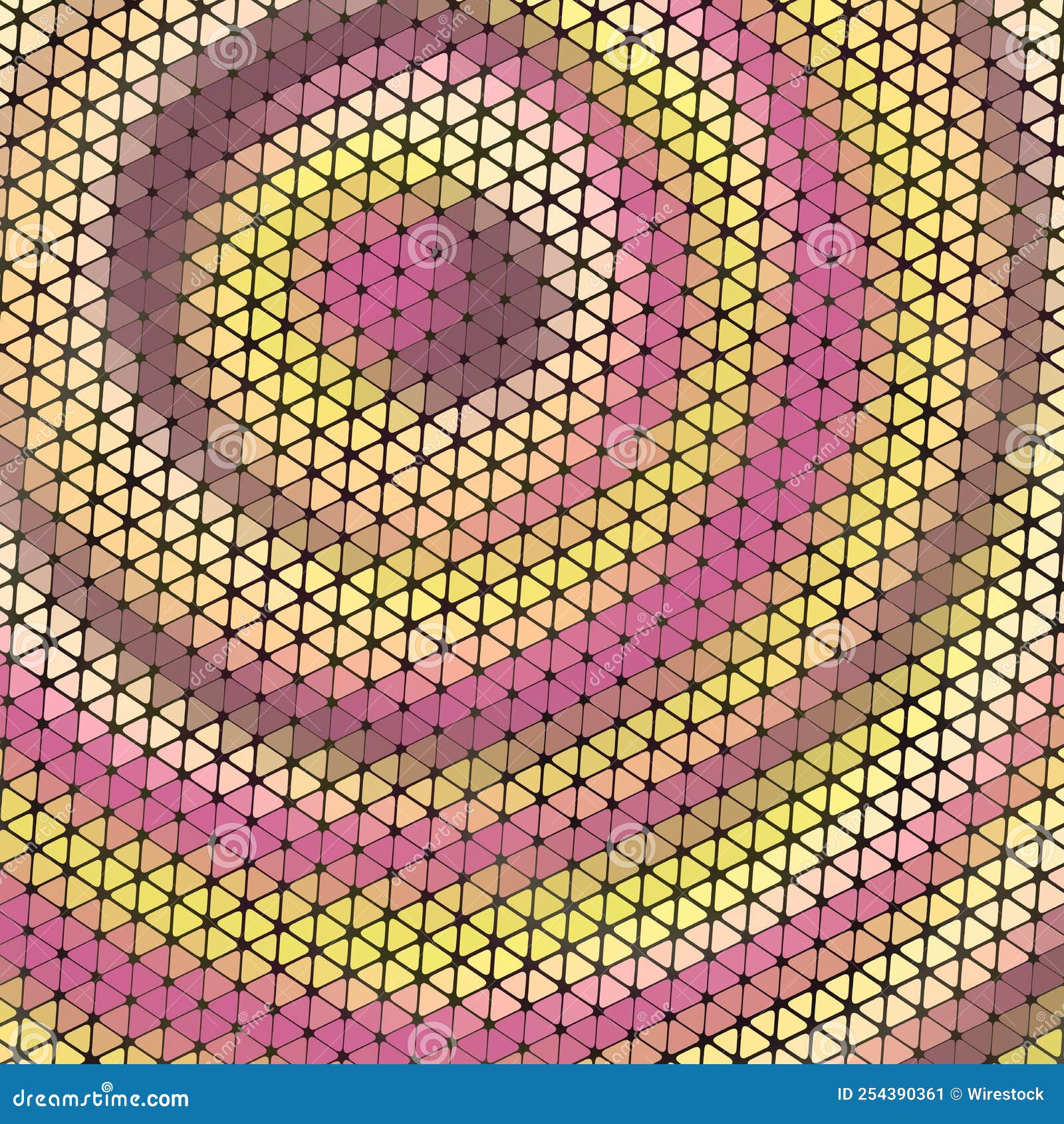 Abstract Retro Artistic Low Polygon Triangle Strip with Geometric Grid ...