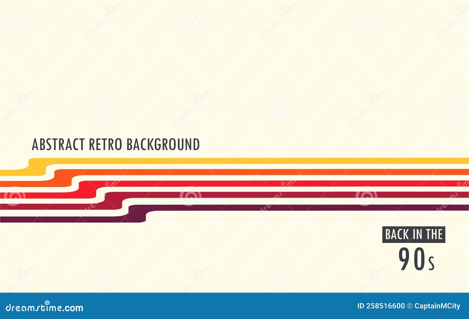 Abstract Retro Background Back in the 90s Stock Vector - Illustration ...