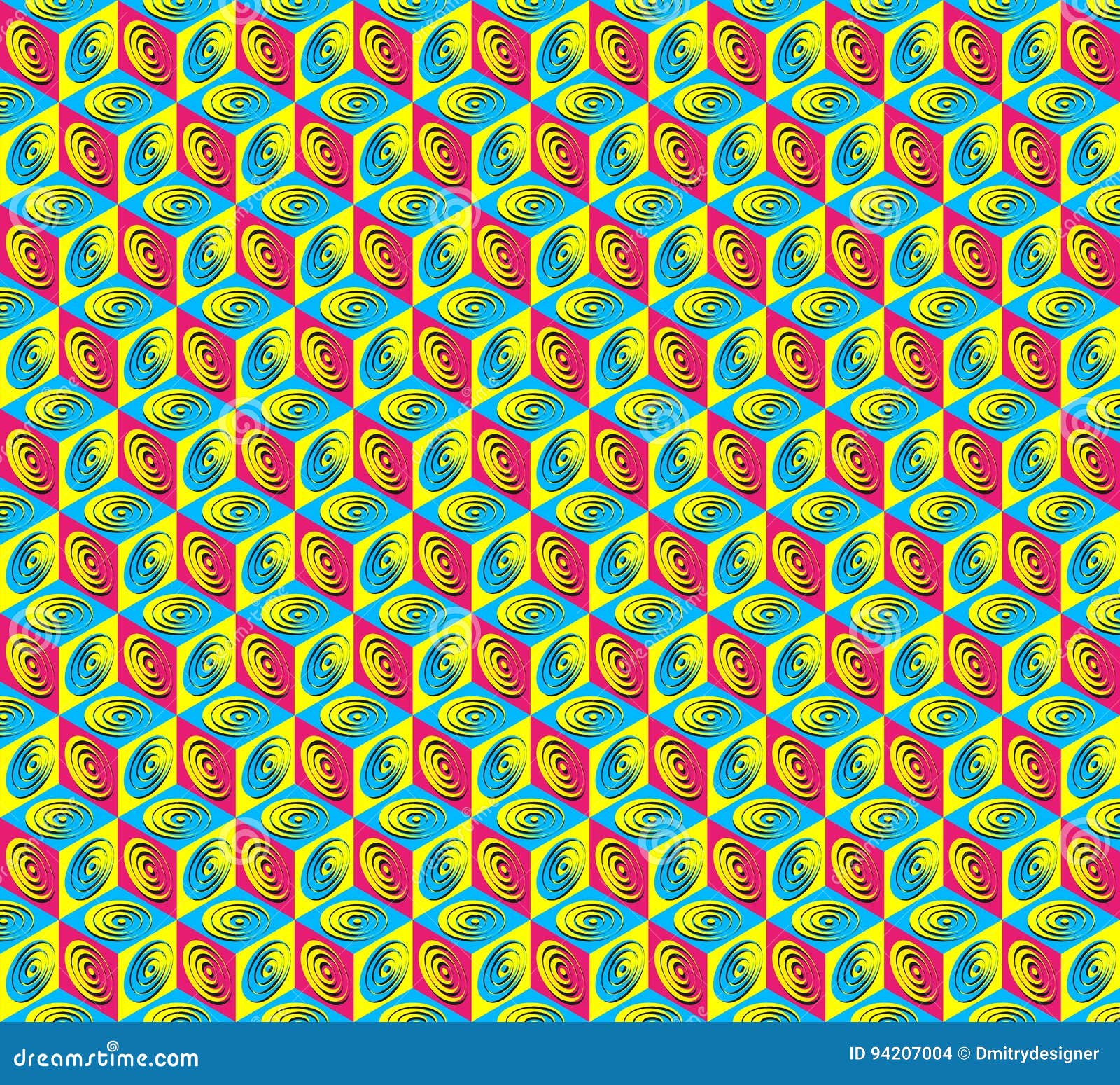 Abstract Retro Background - Isometric Multi-colored Cubes Stock Vector - Illustration of ...