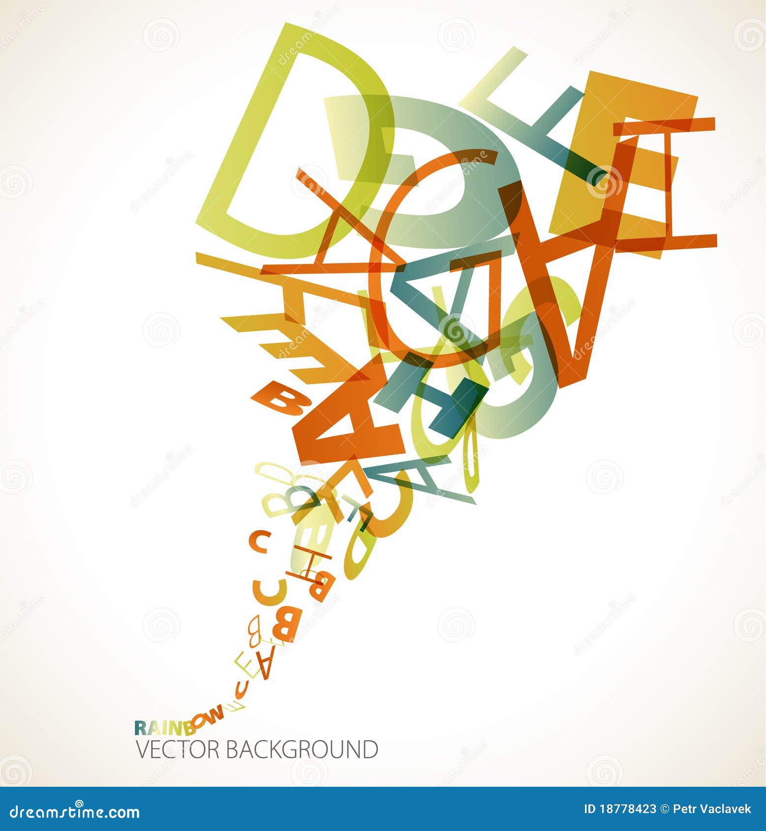 Abstract Retro Background with Letters Stock Illustration ...