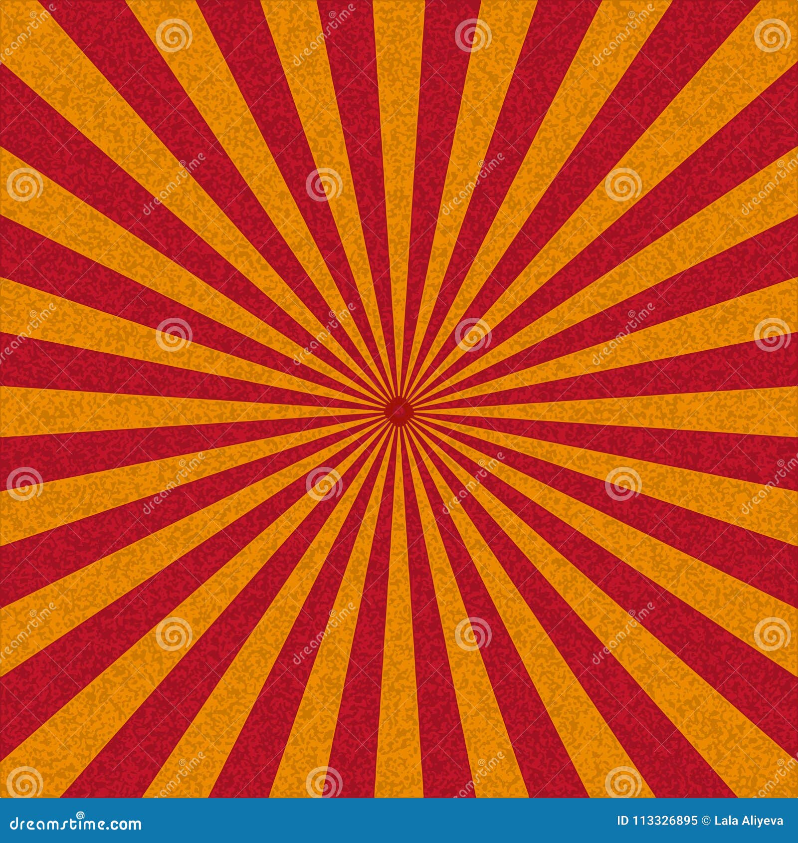 Abstract Retro Background with Red Sun Rays. Vector. Stock Vector ...