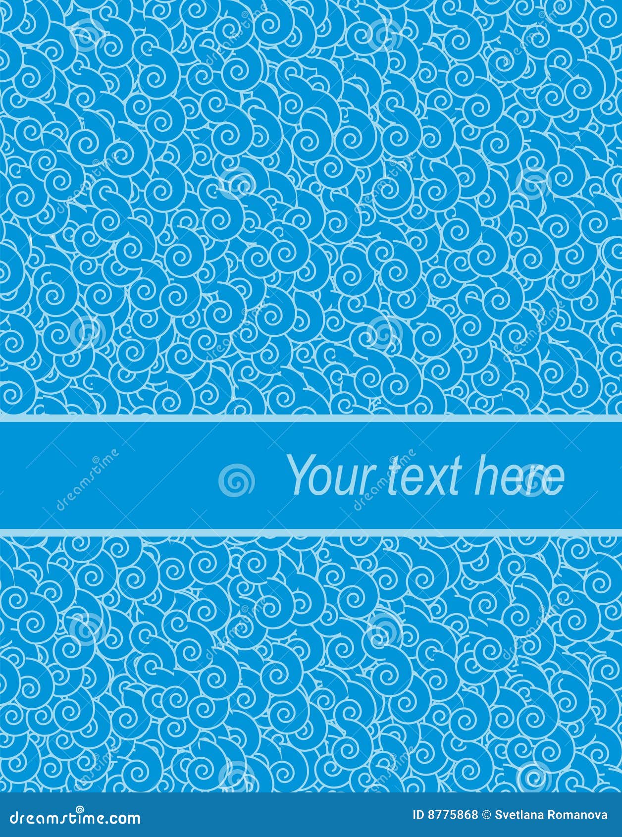 Abstract Retro Blue Cover Template Stock Vector - Illustration of ...