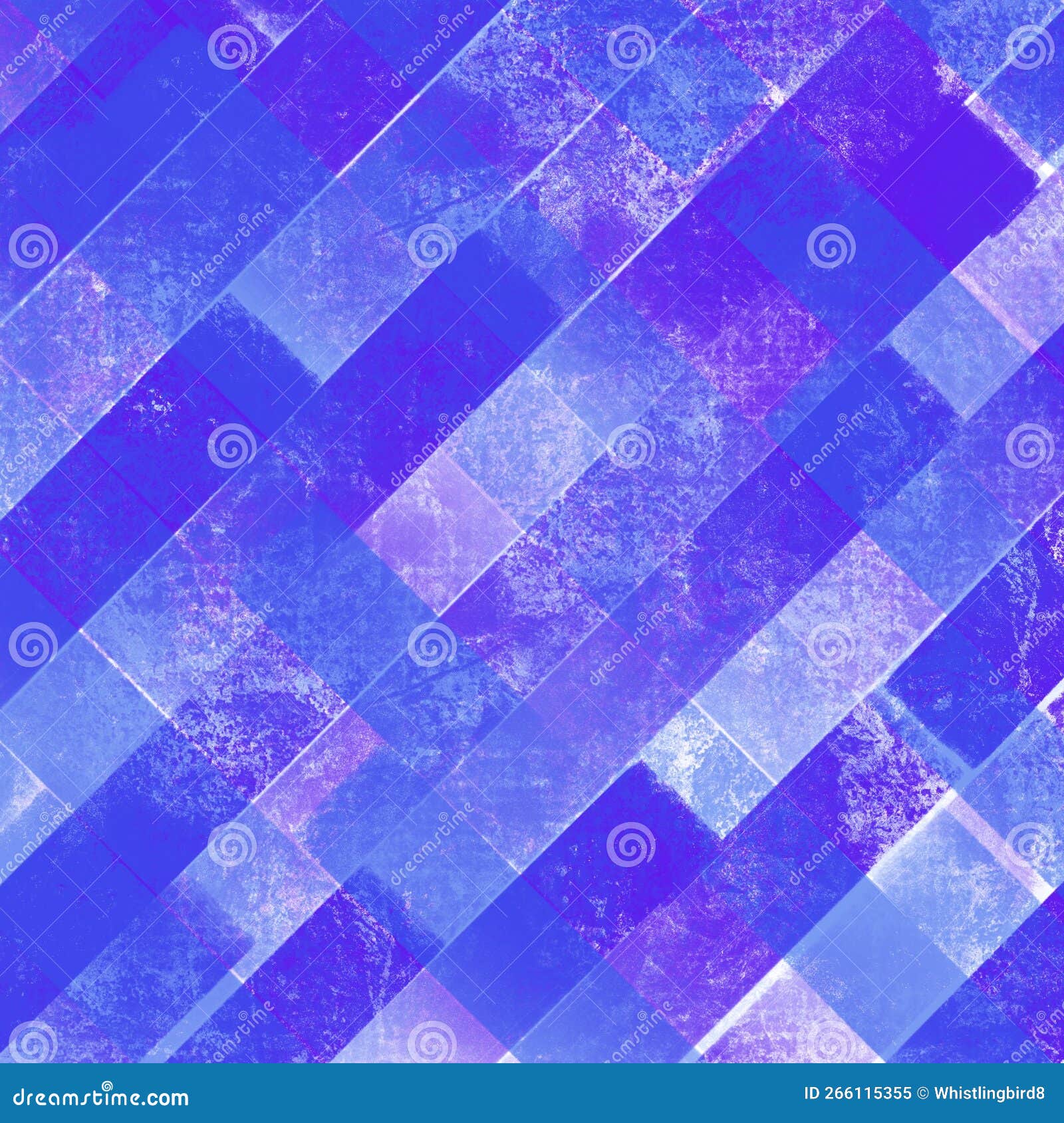 Abstract Retro Blue Pattern, Square Background Stock Illustration ...