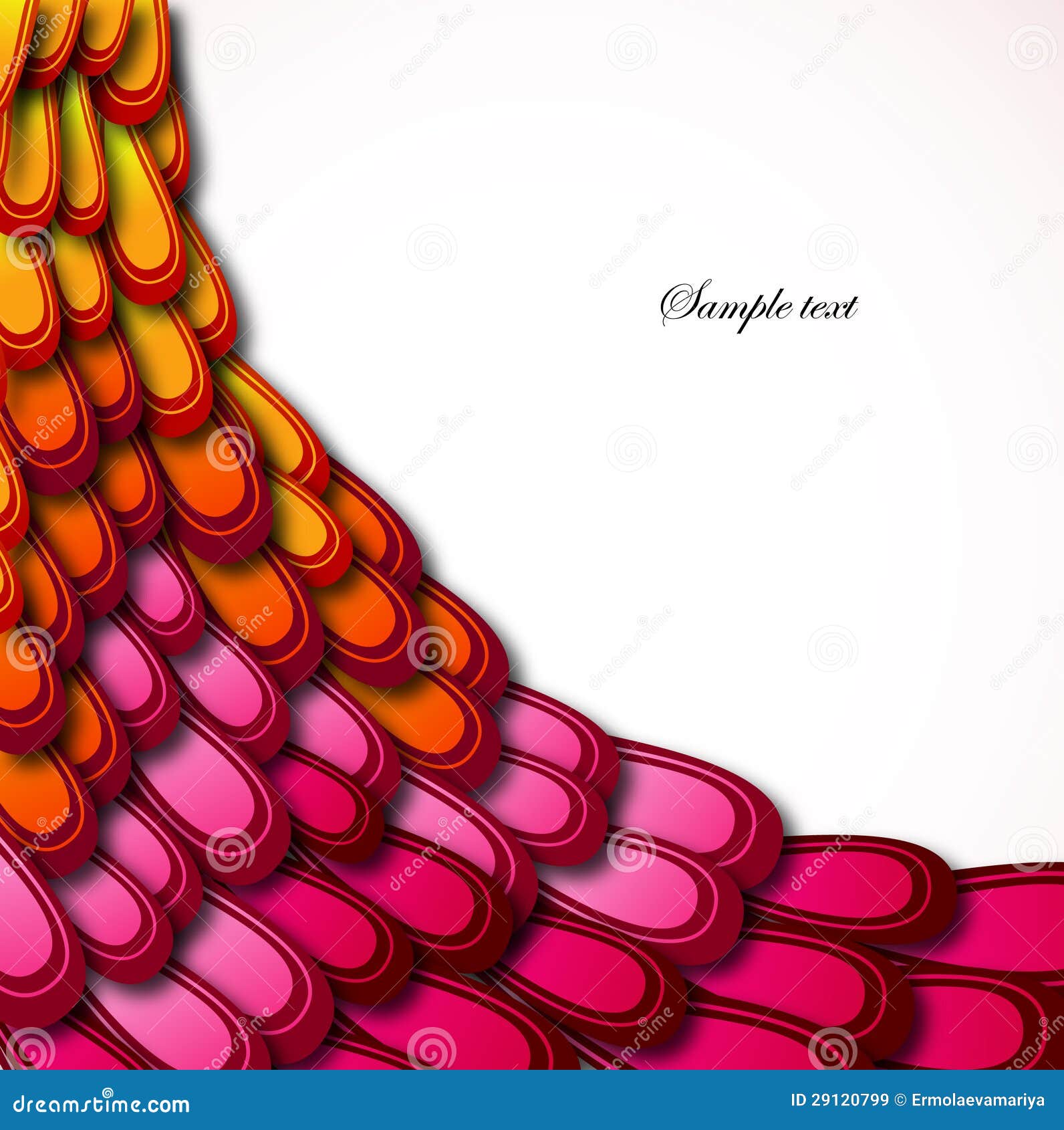 Abstract Retro Card Design. Vector Stock Vector - Illustration of ...