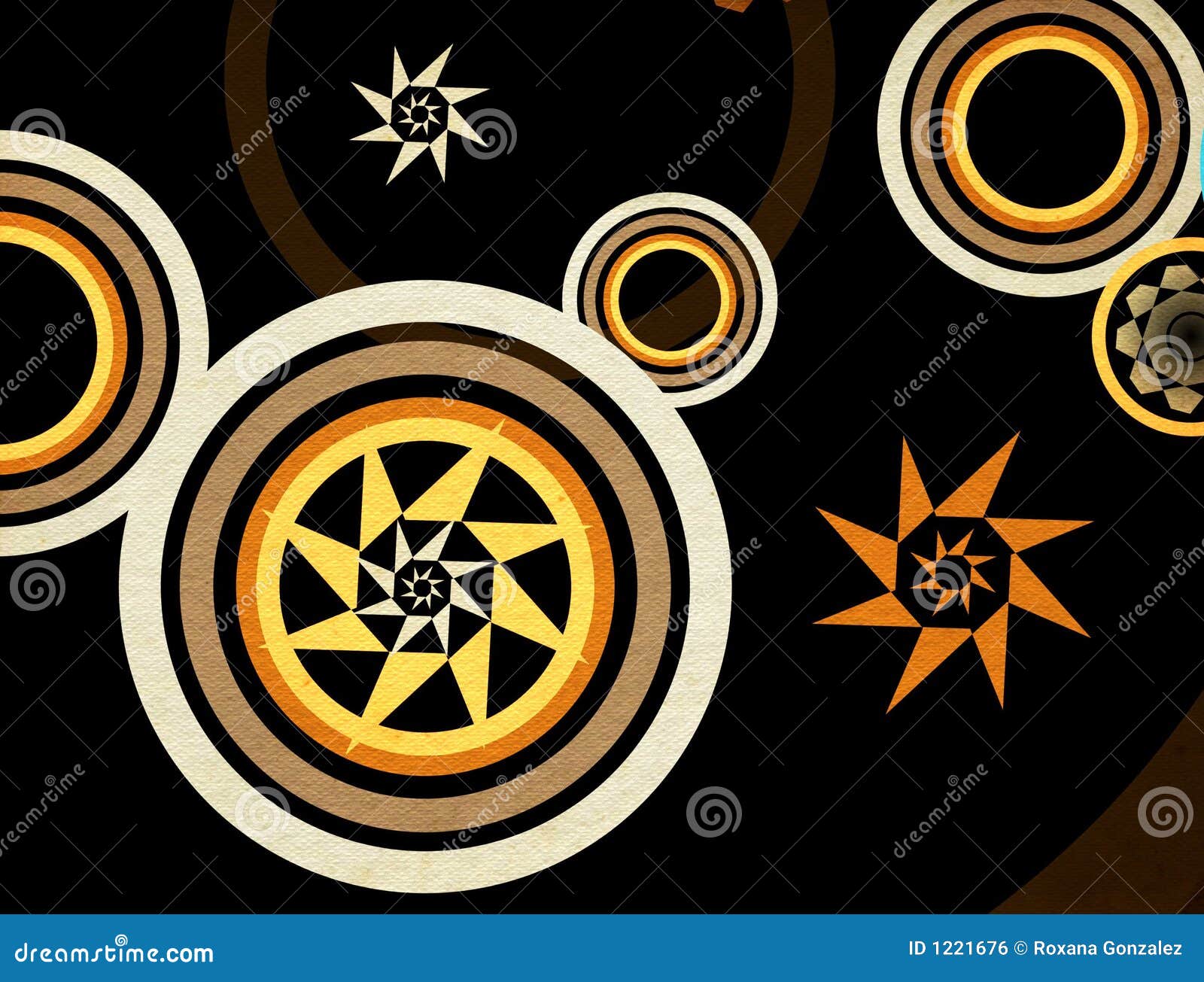 Abstract retro circles stock illustration. Illustration of style - 1221676