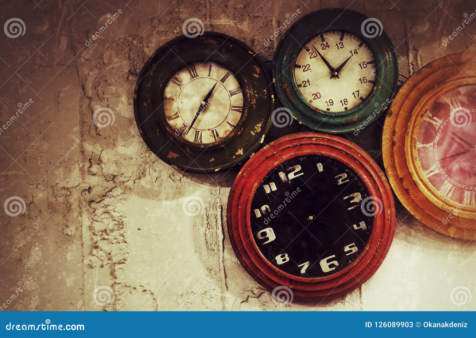 Grunge Abstract Background Antique Clocks Stock Images - 95 Photos
