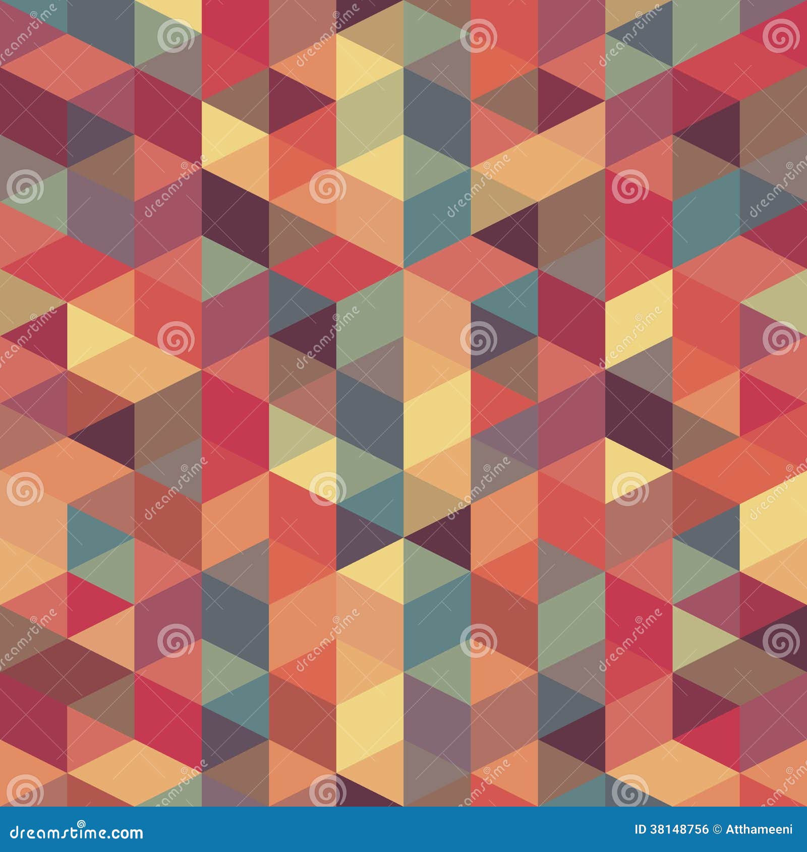 Abstract Retro Geometric Pattern Stock Illustration - Illustration of ...