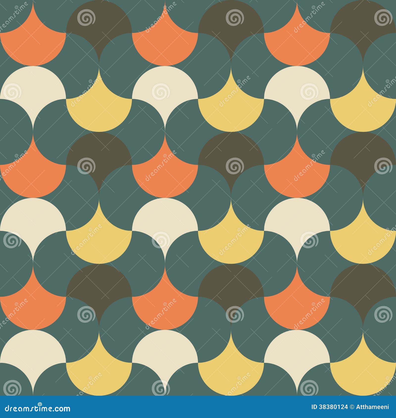 Abstract Retro Geometric Pattern Stock Illustration - Illustration of ...