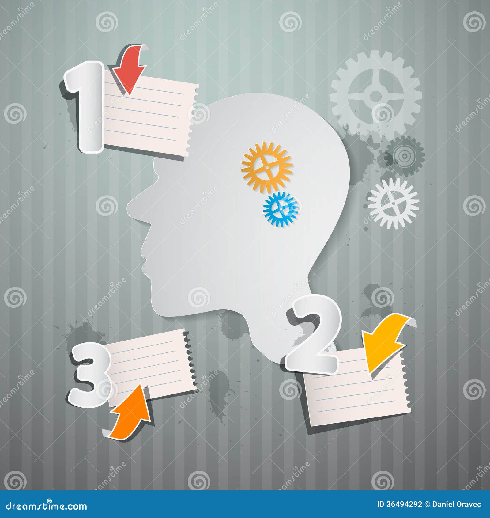 Abstract Retro Infographic Layout Stock Vector - Illustration of people ...