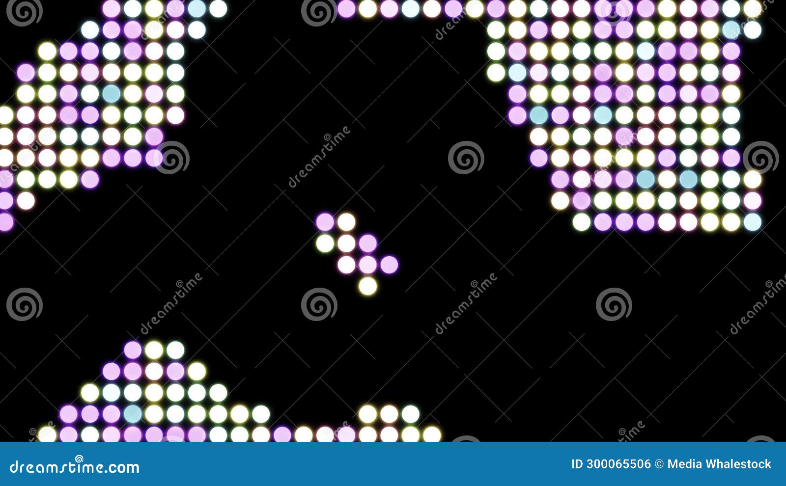 Abstract Retro Pixelated Background with Randomly Moving Digital ...