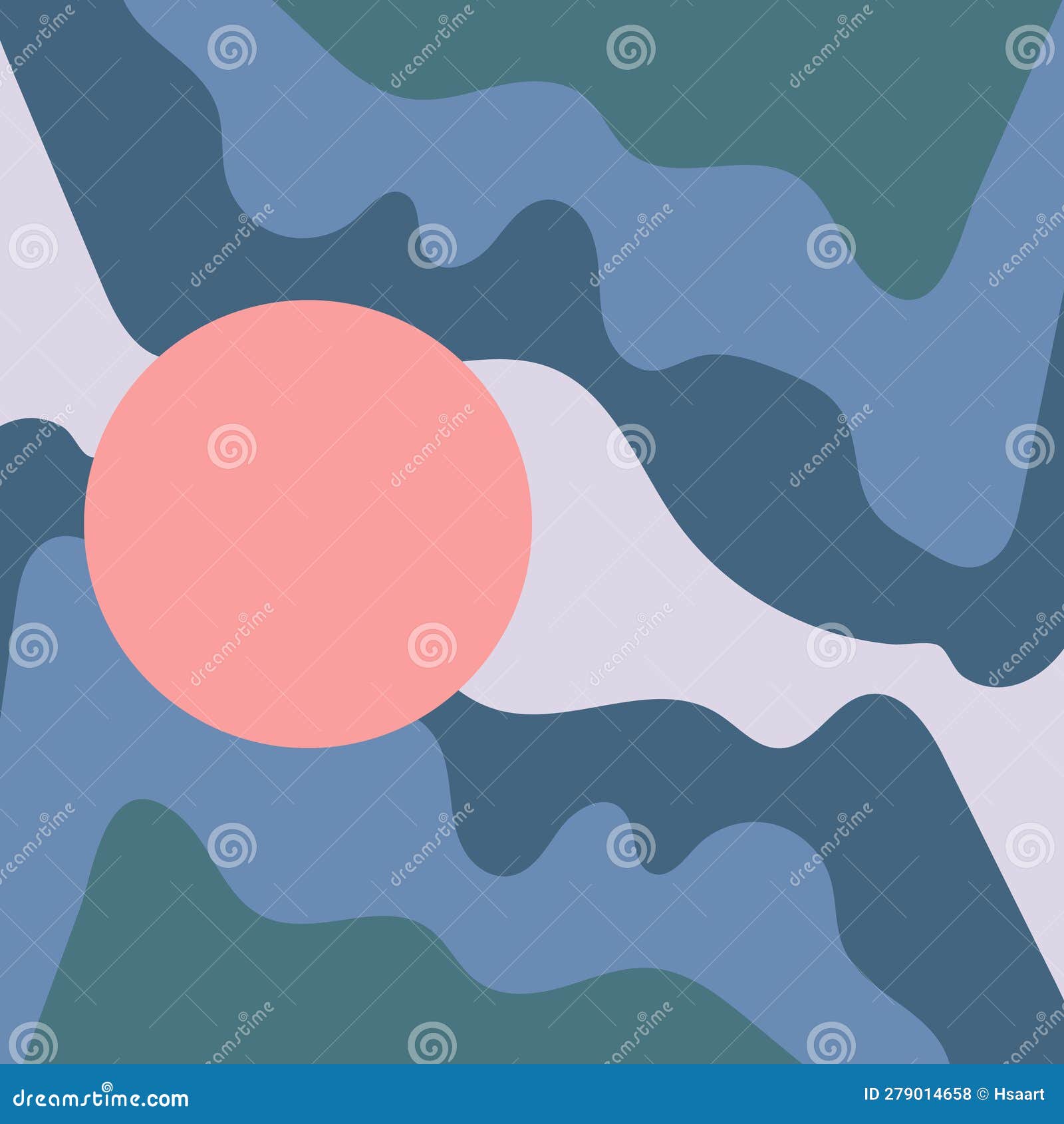 Abstract Retro Poster Background Flat Design Stock Vector ...