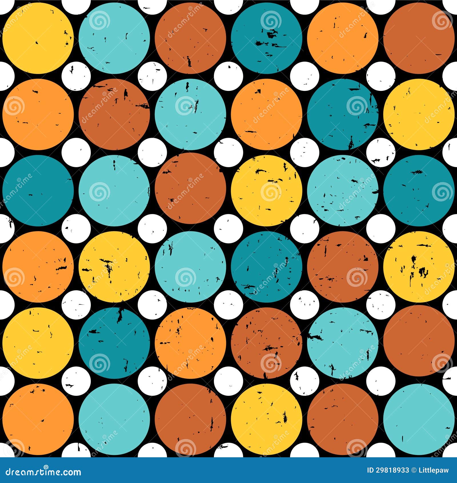 Seamless Pattern with Circles Stock Vector - Illustration of print ...