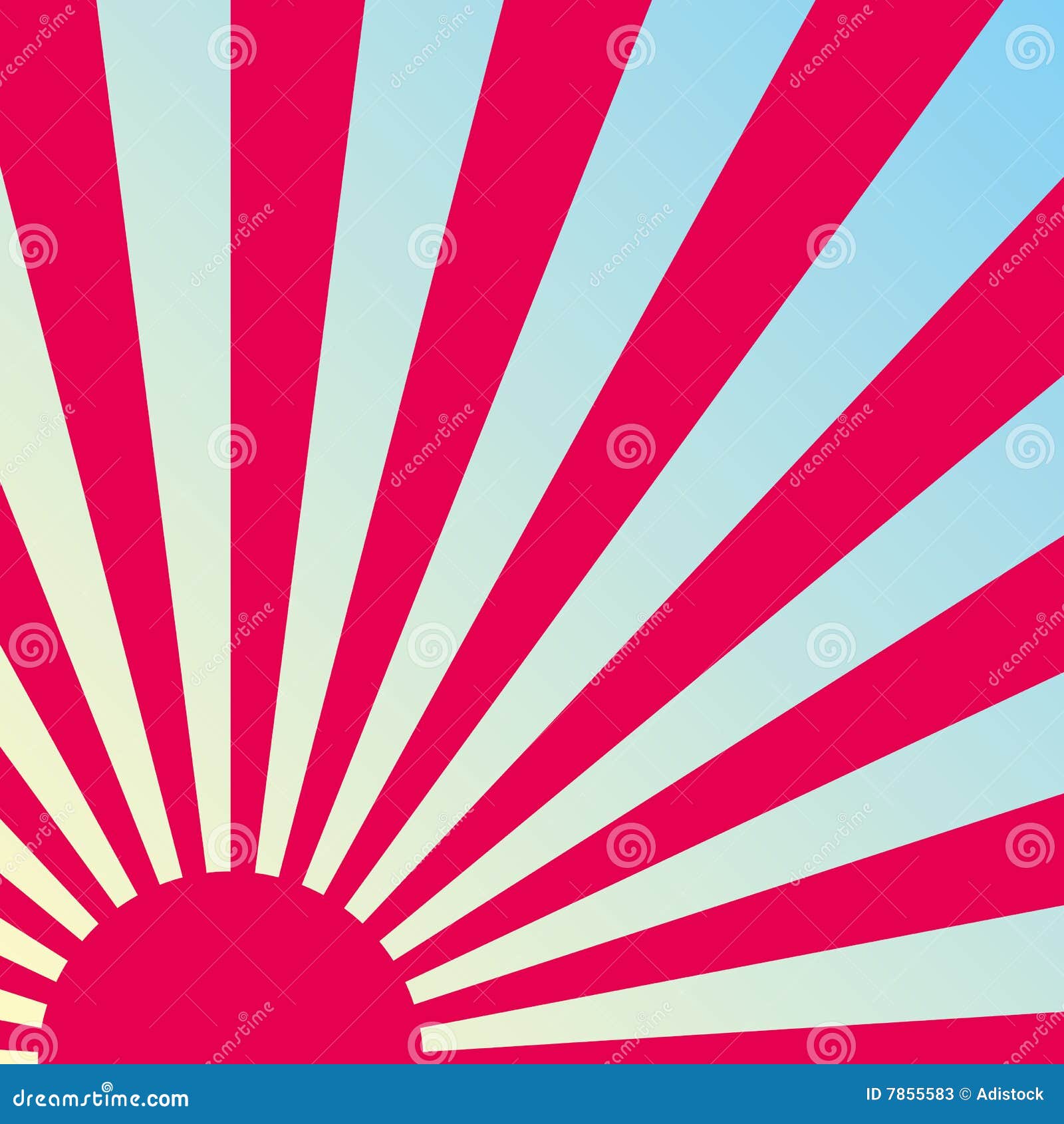 Abstract Retro Sunrise Background. Vector. Stock Vector - Illustration ...