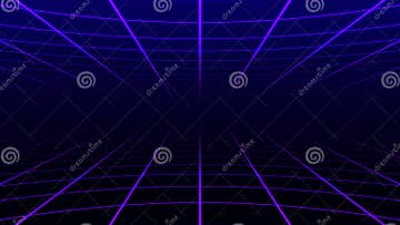 Abstract Retro Synthwave Grid Loop Animation Background 3d Render ...