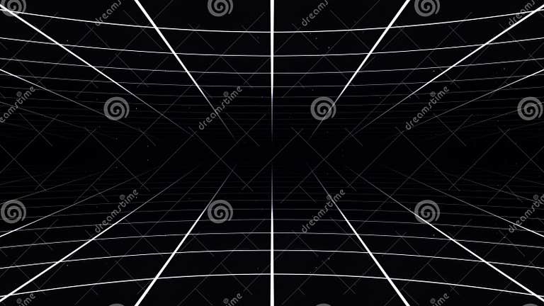 Abstract Retro Synthwave Grid Loop Animation Background 3d Render ...