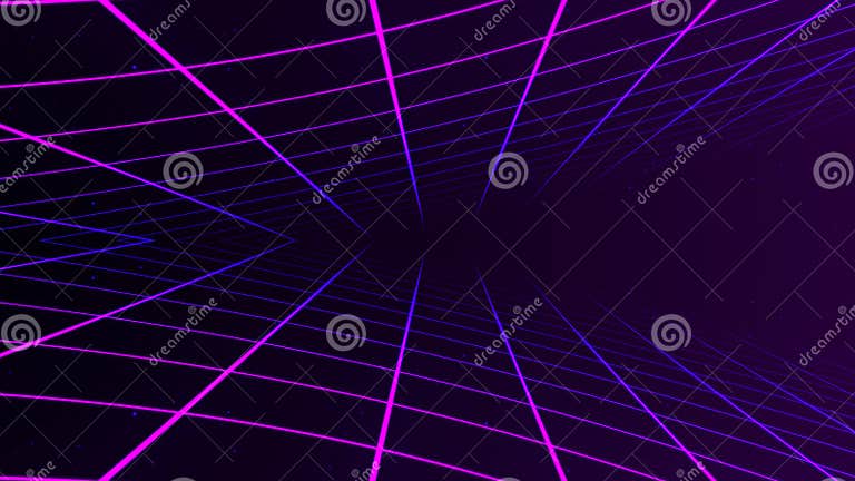 Abstract Retro Synthwave Grid Loop Animation Background 3d Render ...