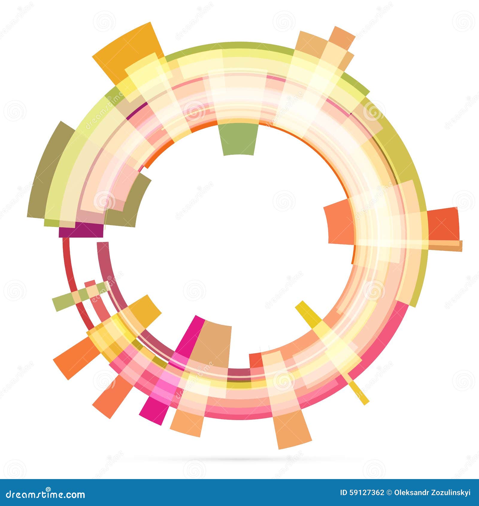 Abstract Retro Technology Circle. Vector . Stock Vector - Illustration ...