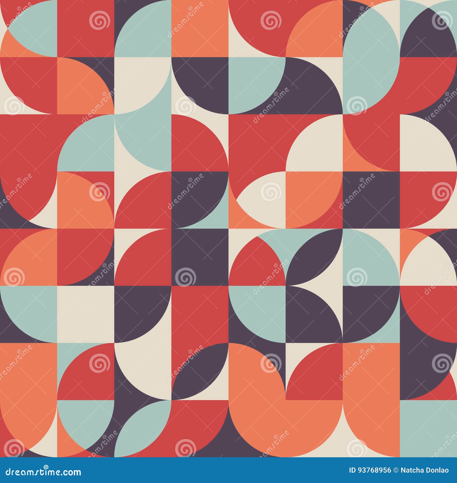 Abstract Retro Vintage Geometric Shape Pattern Background Stock Vector ...