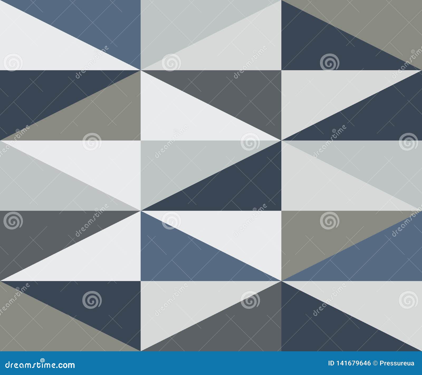 Abstract Rhombus Cold Colors Pattern Stock Vector - Illustration of ...