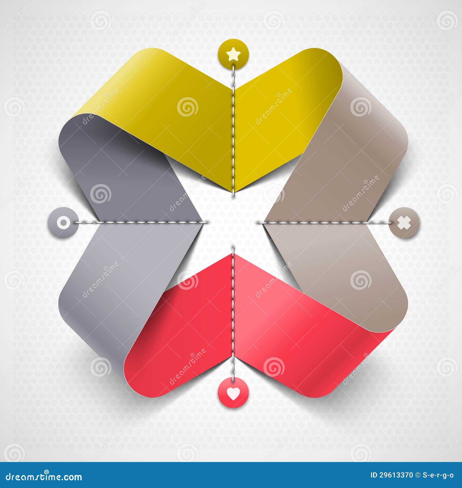 Abstract ribbon shape stock vector. Illustration of advertising - 29613370