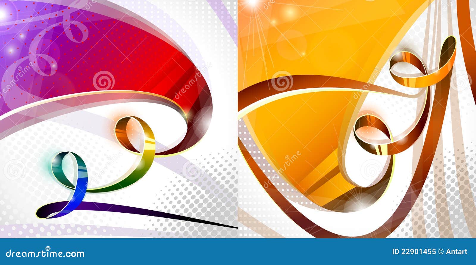 Abstract ribbons stock vector. Illustration of appearance - 22901455