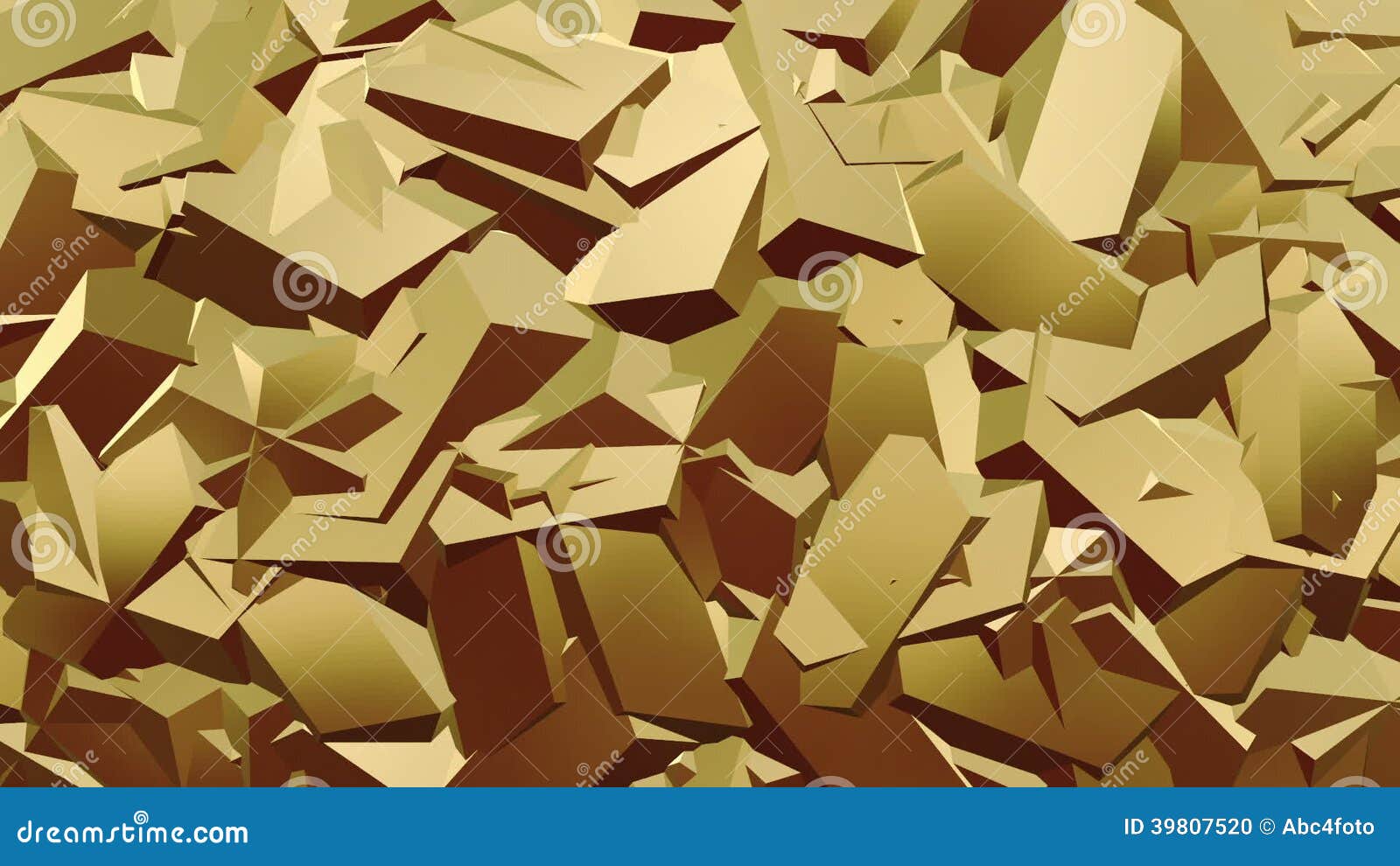 Abstract Ridged Surface in Gold Color Stock Footage - Video of bright ...