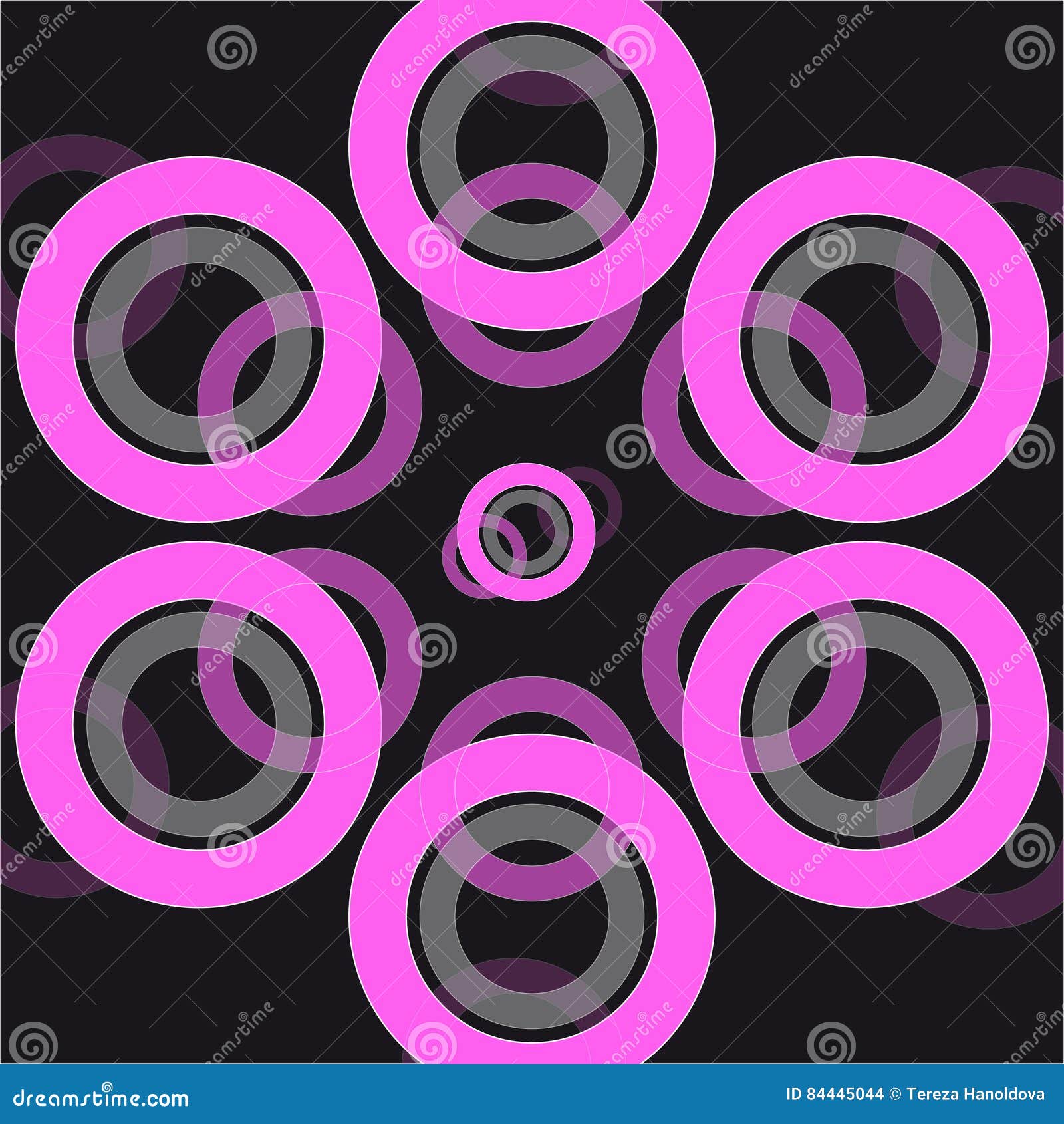 Abstract Ring on Black Background Stock Vector - Illustration of light ...