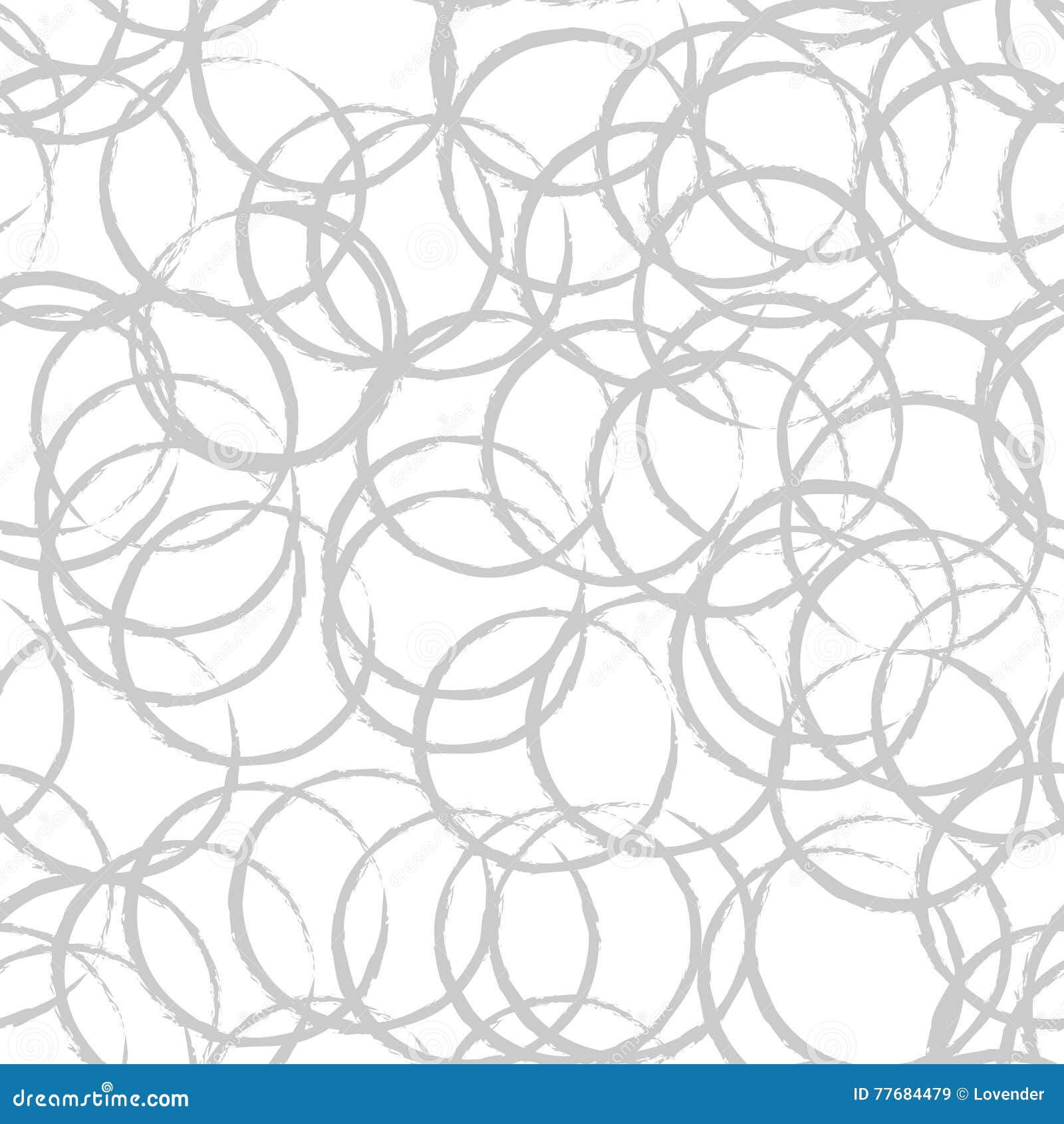 Abstract Ring Pattern. Seamless Vector Circle Background Stock Vector ...