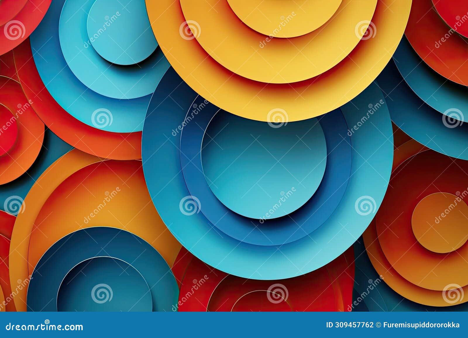 Abstract Rings Background for Business Presentation. Radial Bright ...