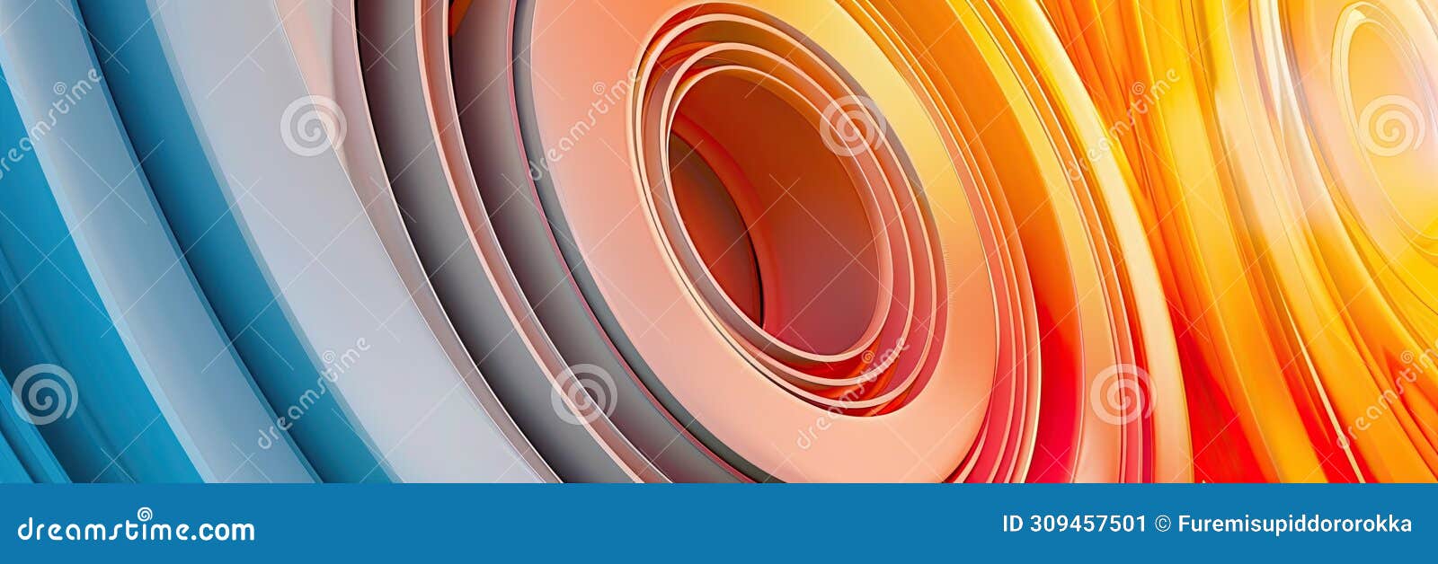 Abstract Rings Background for Business Presentation. Radial Bright ...