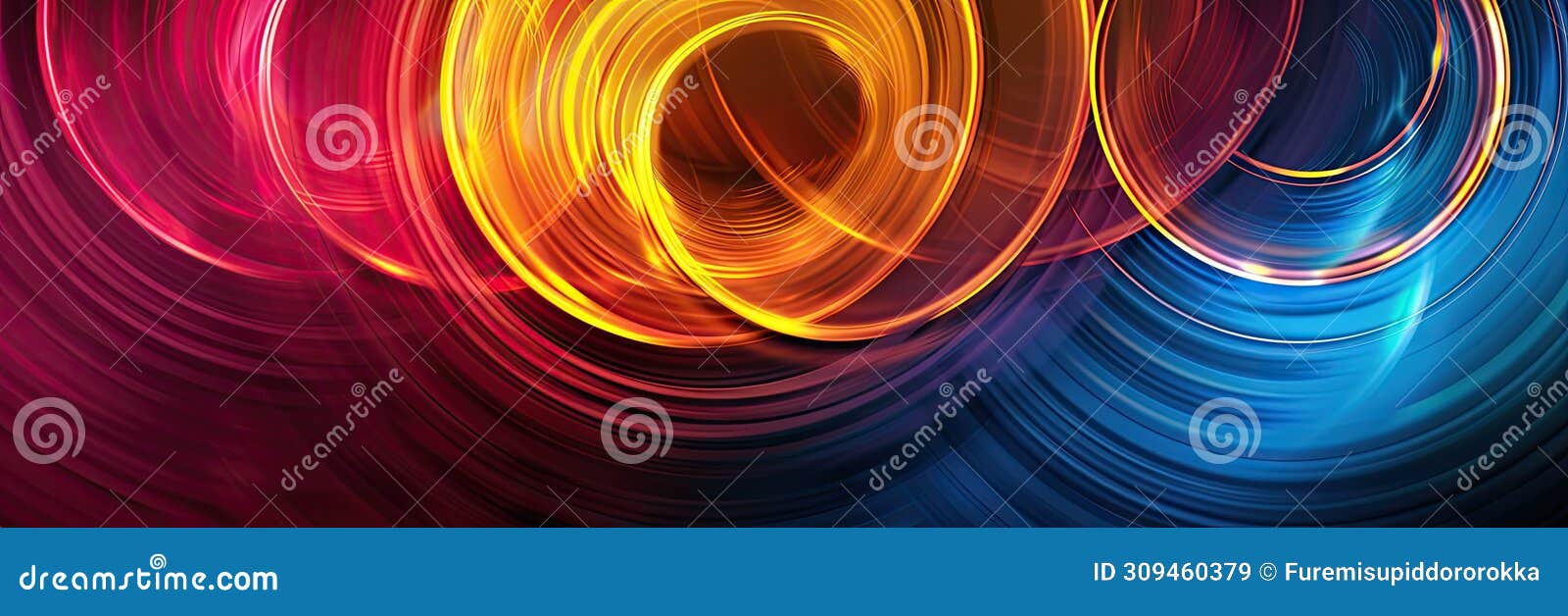 Abstract Rings Background for Business Presentation. Radial Bright ...