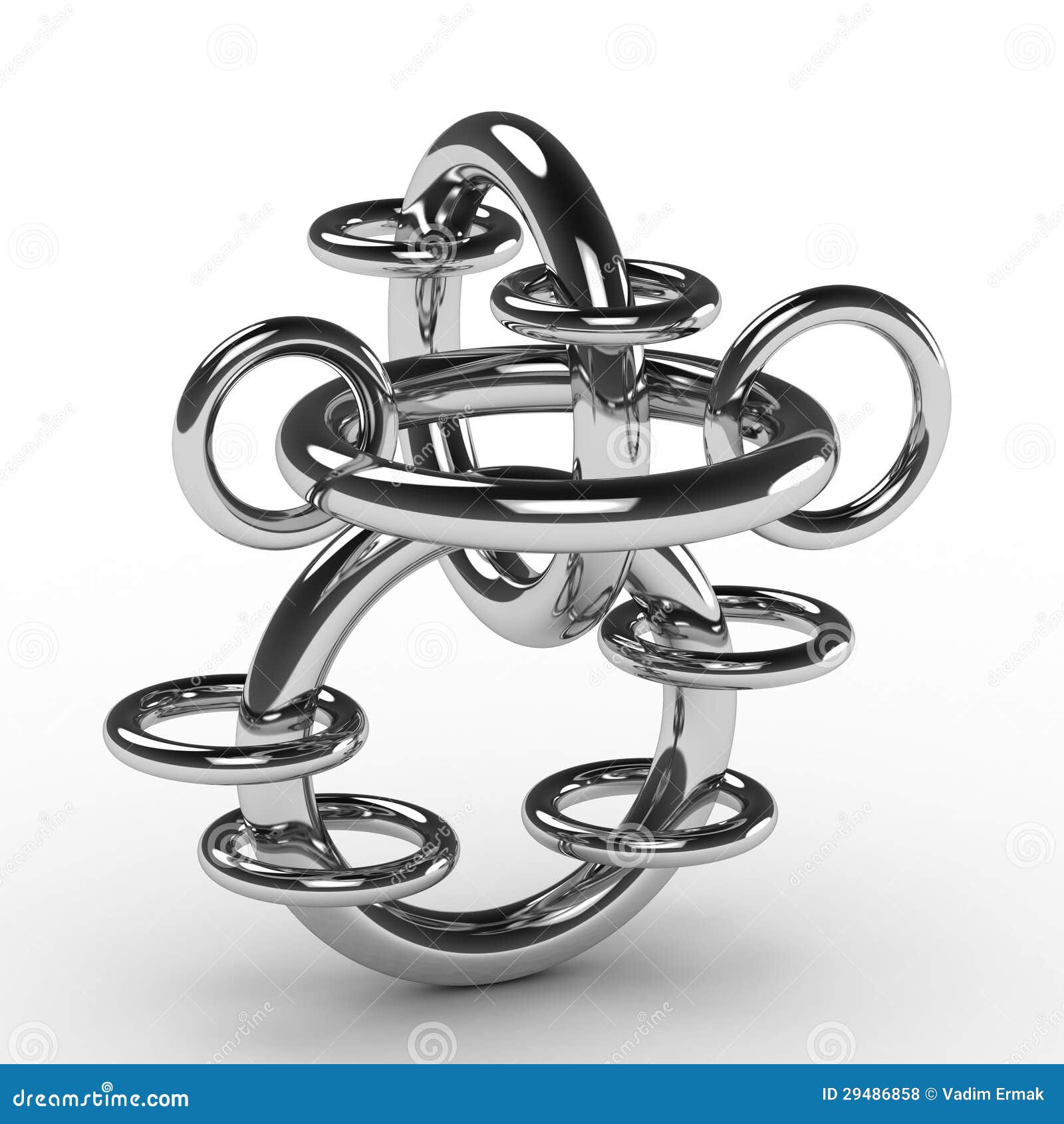 Abstract rings composition stock illustration. Illustration of metal ...