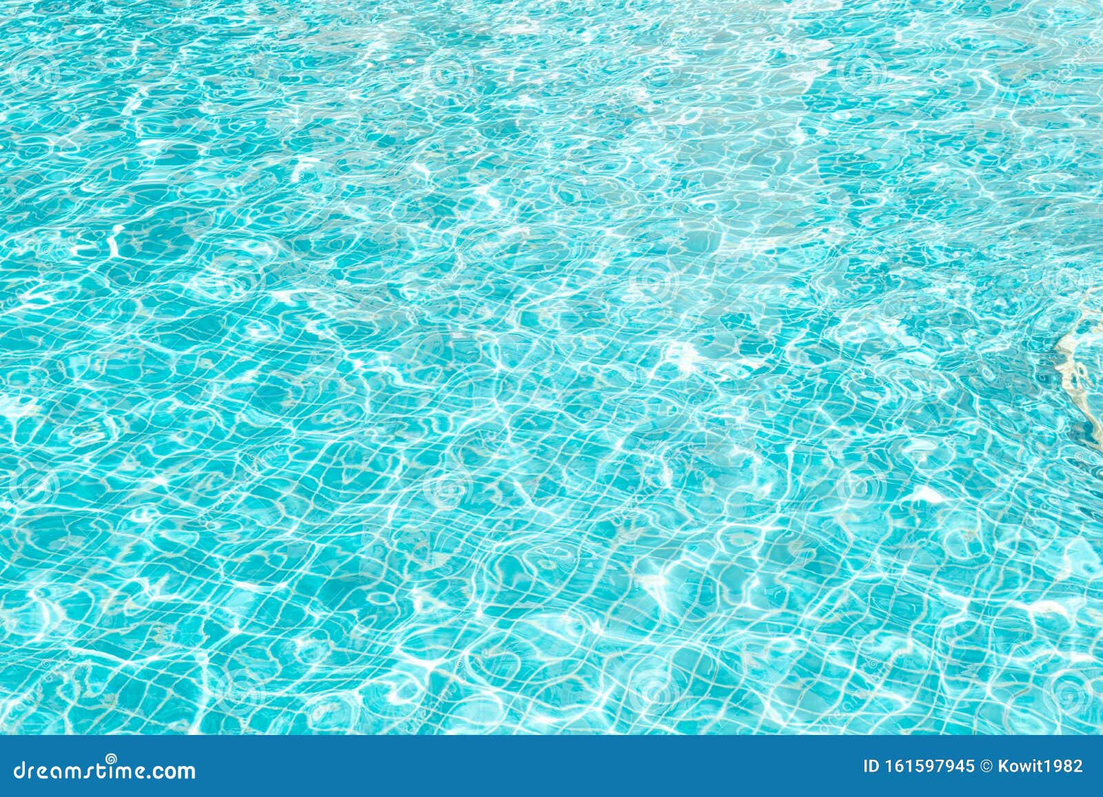 Abstract Ripple Water in Swimming Pool with Sun Reflection Stock Image ...