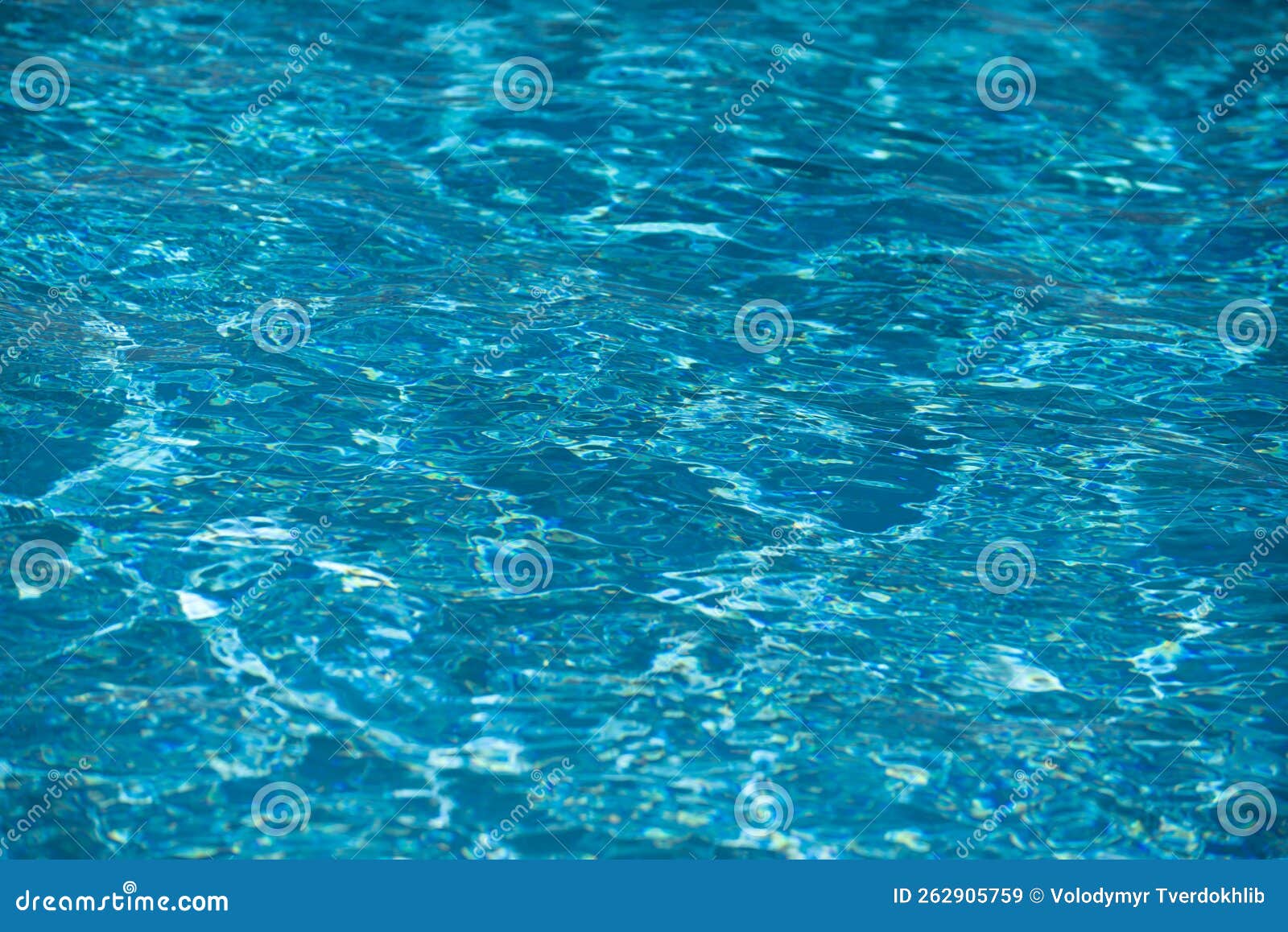 Abstract Ripple Wave and Clear Turquoise Water Surface in Swimming Pool ...
