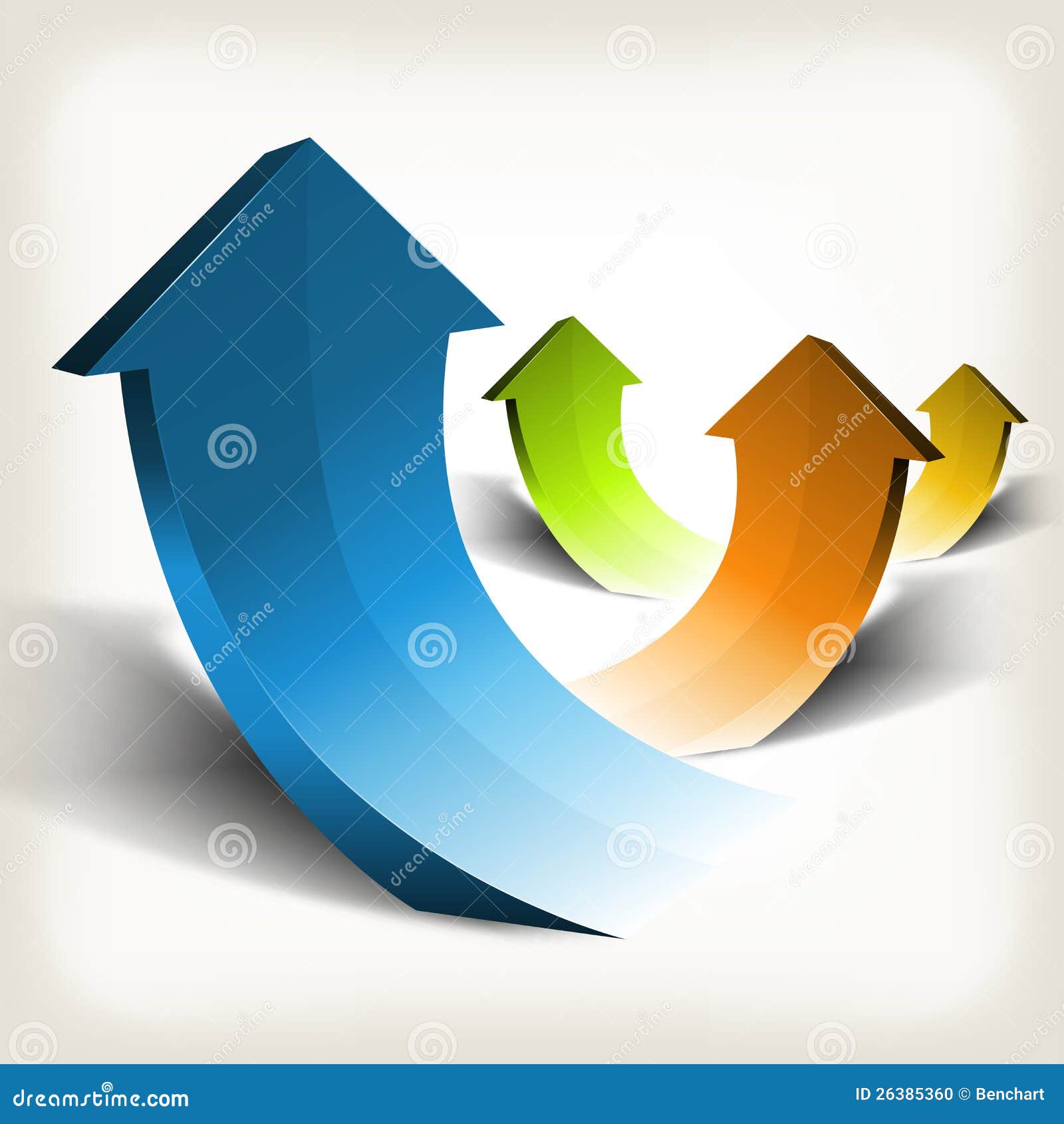 Abstract Rising Arrows stock vector. Illustration of frame - 26385360